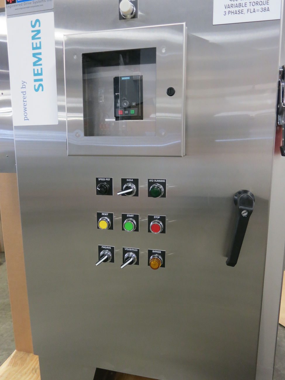 Engineered Drive Systems - Nema 4X SS 25HP Siemens G120 Drives (Qty: 2).